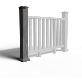 Stone Grey Classic Balustrade End Post Kit | Dream Decking