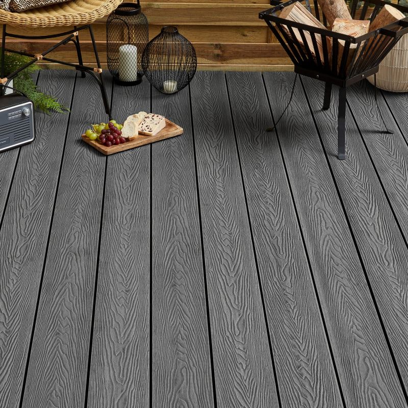Stone Grey Classic Composite Decking | Dream Decking