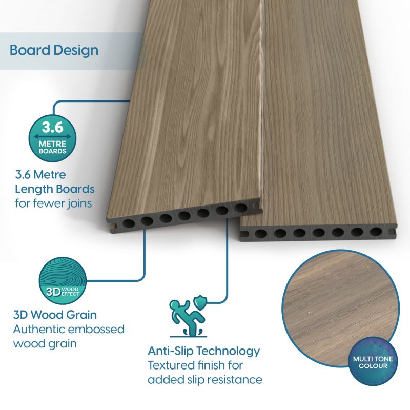 Oyster Premium Composite Decking | Dream Decking