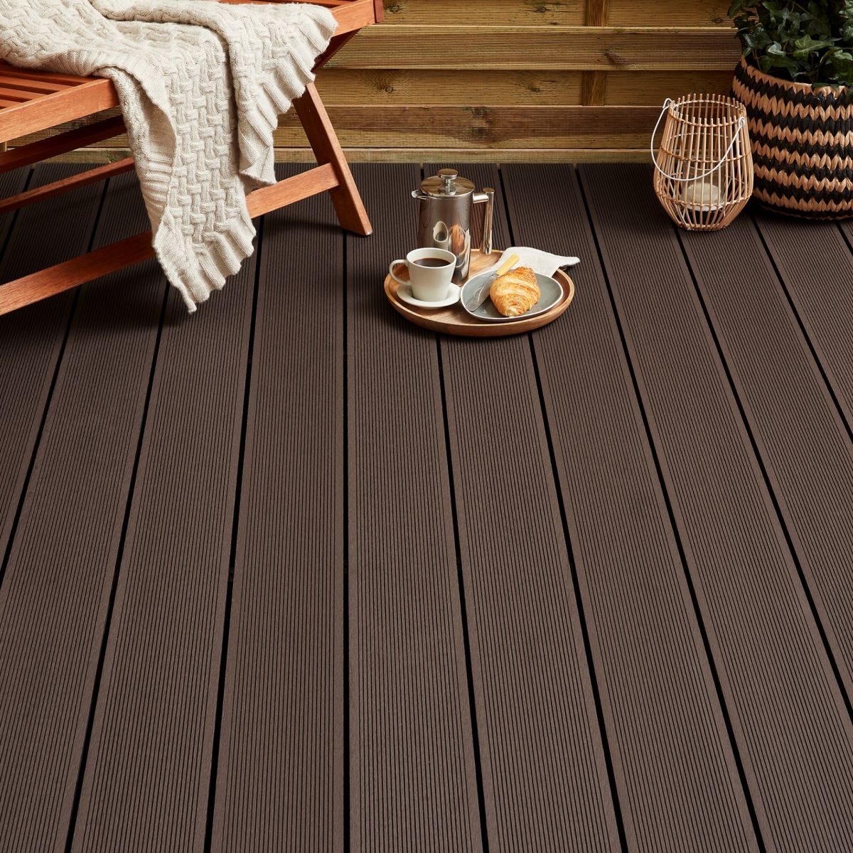 Chocolate Brown Classic Composite Decking | Dream Decking