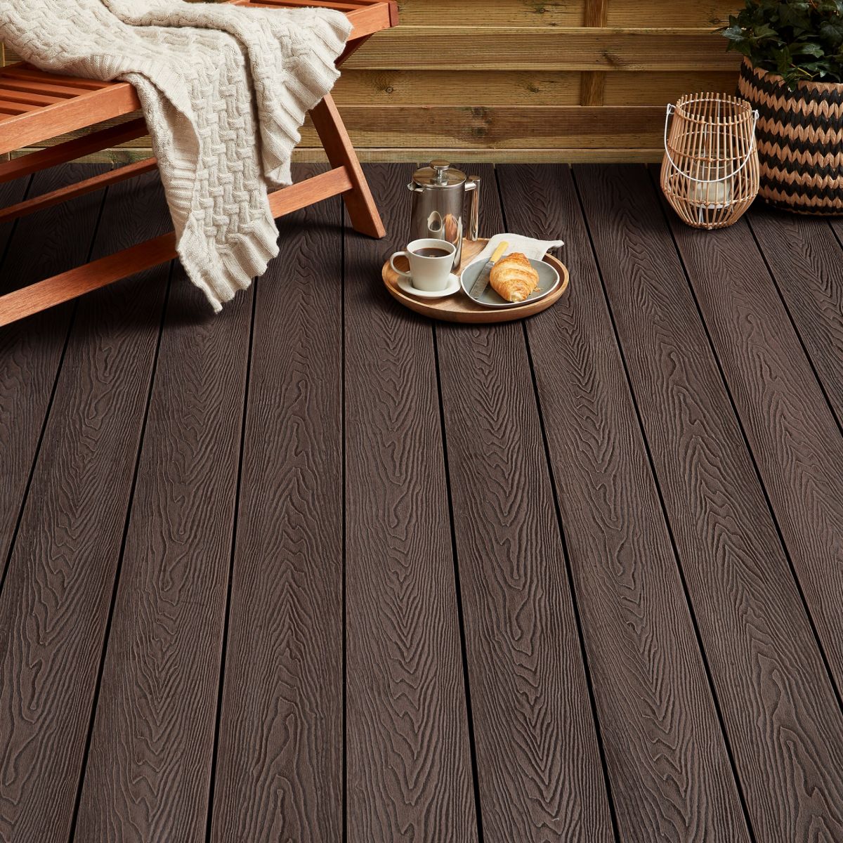 Chocolate Brown Classic Composite Decking | Dream Decking