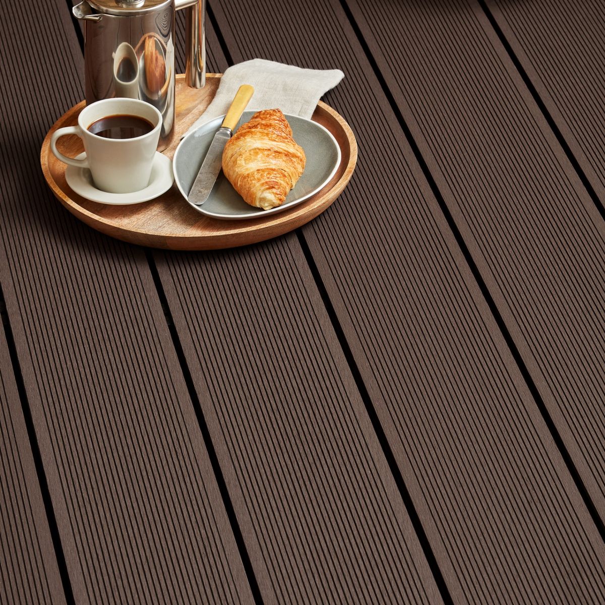 Chocolate Brown Classic Composite Decking | Dream Decking