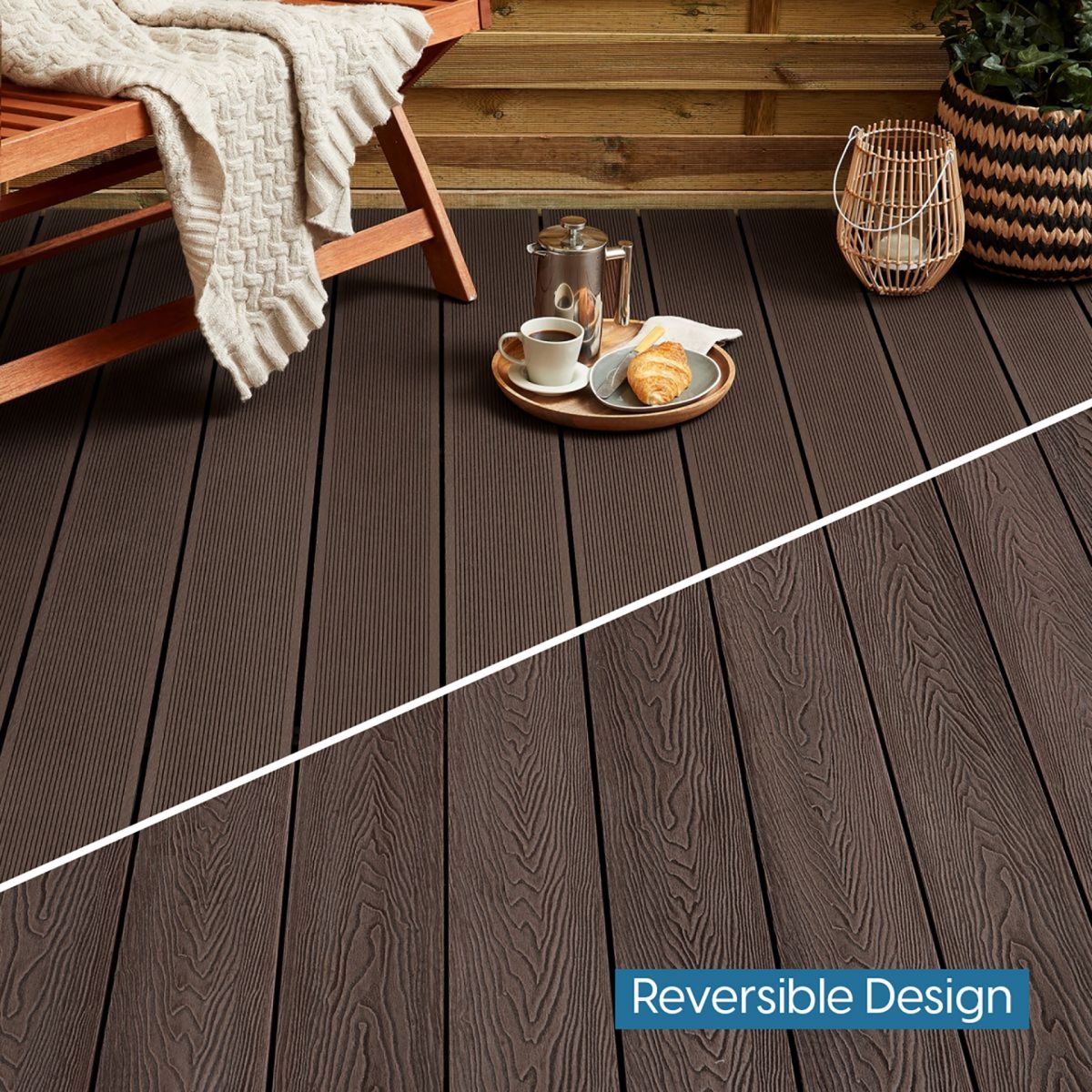Chocolate Brown Classic Composite Decking | Dream Decking