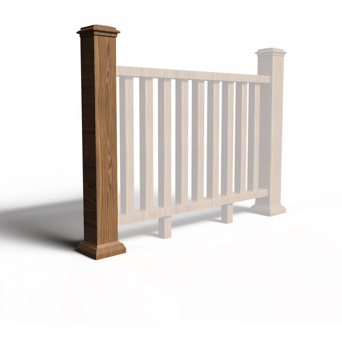 wood balustrade posts