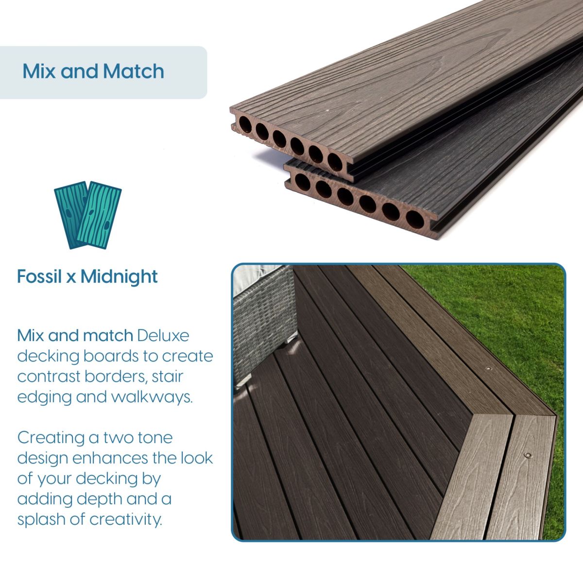Midnight Deluxe Composite Decking | Dream Decking