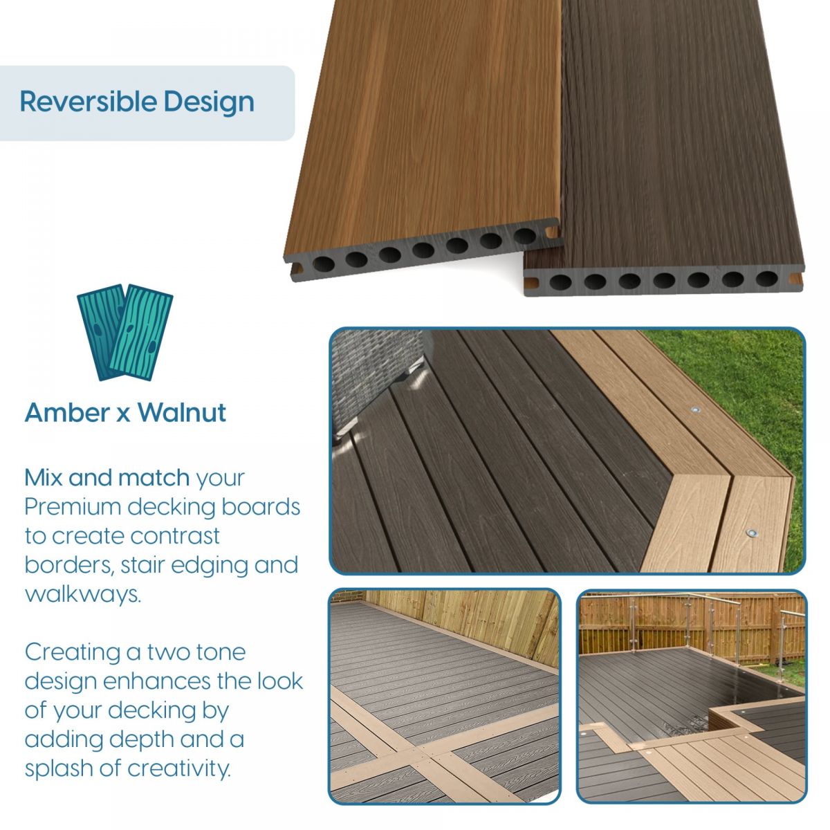 Walnut Premium Composite Decking | Dream Decking